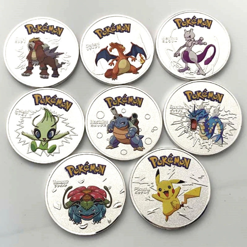 Pokemon Anime Commemorative Coin Gold Plated Gold Coin Pikachu ...