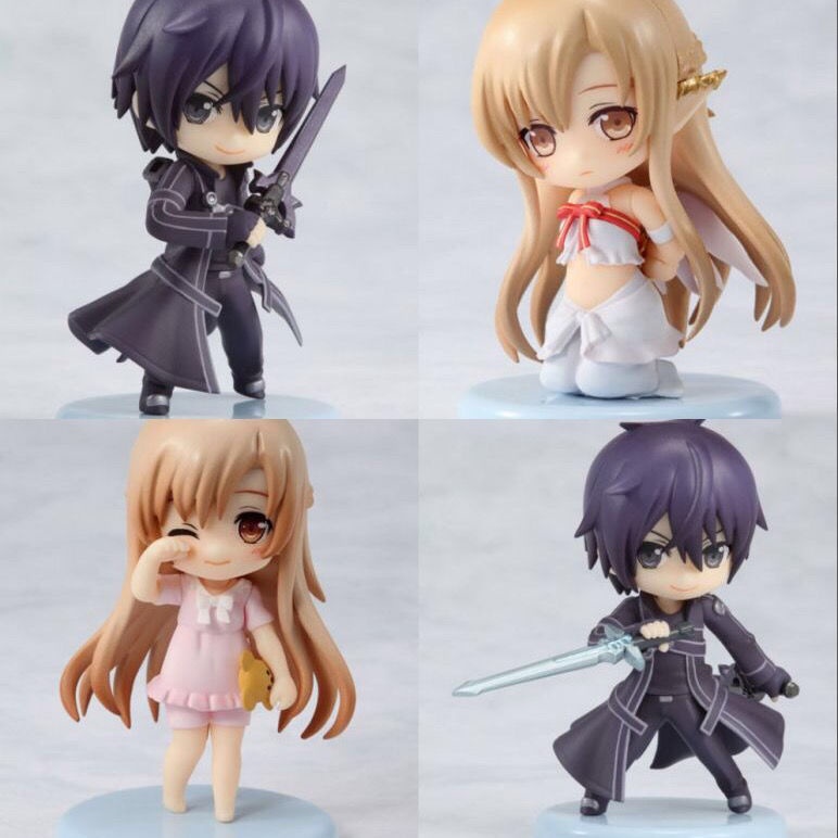 สวยAnime 4 Sword Art Online 1st Generation SAO Kirito Elf Asuna ตุ๊กตา ...
