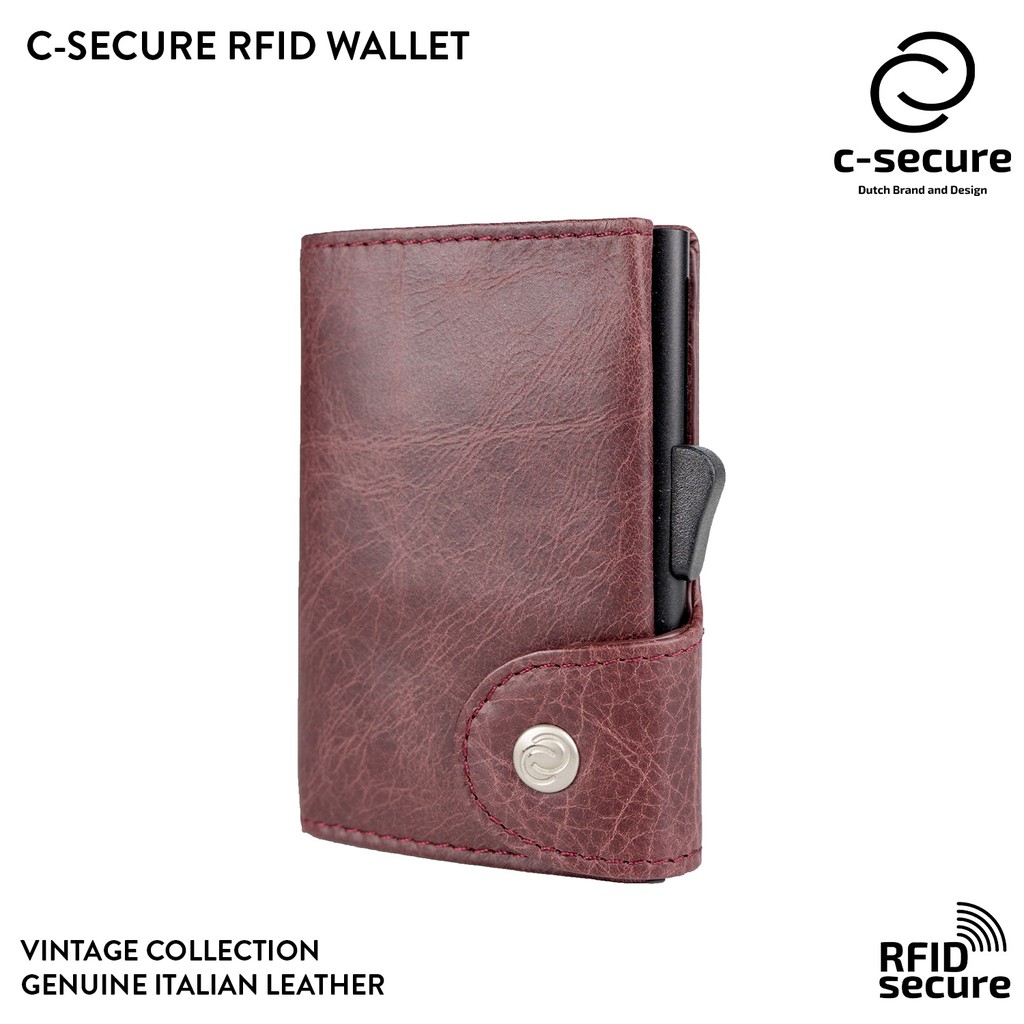 CLEARANCE C-SECURE กระเป๋าใส่บัตร กระเป๋าสตางค์ (RFID Protection) รุ่น ...