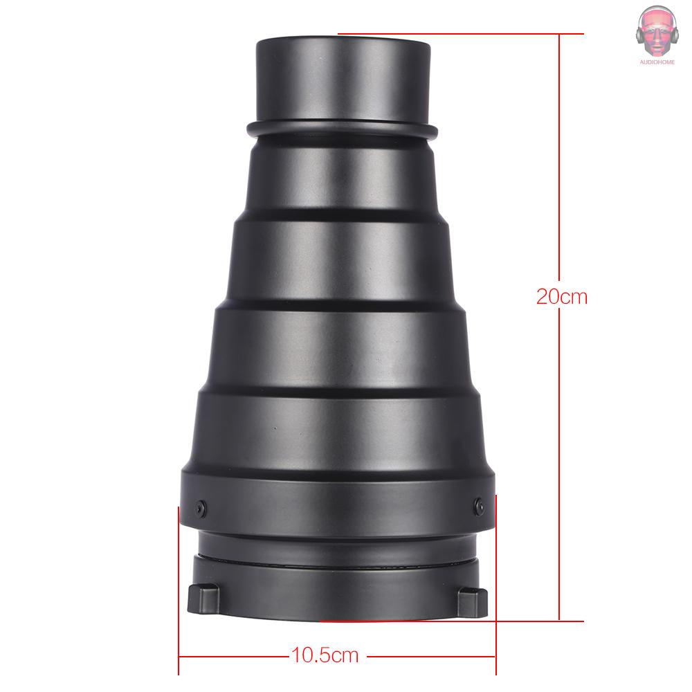 NEW Metal Conical Snoot with Honeycomb Grid 5pcs Color Filter Kit for ...