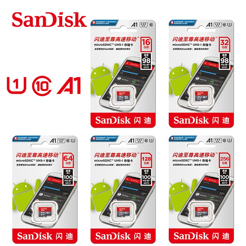 A1 Memory Card 128GB 64GB U3 Micro sd card Class10 flash card Microsd ...