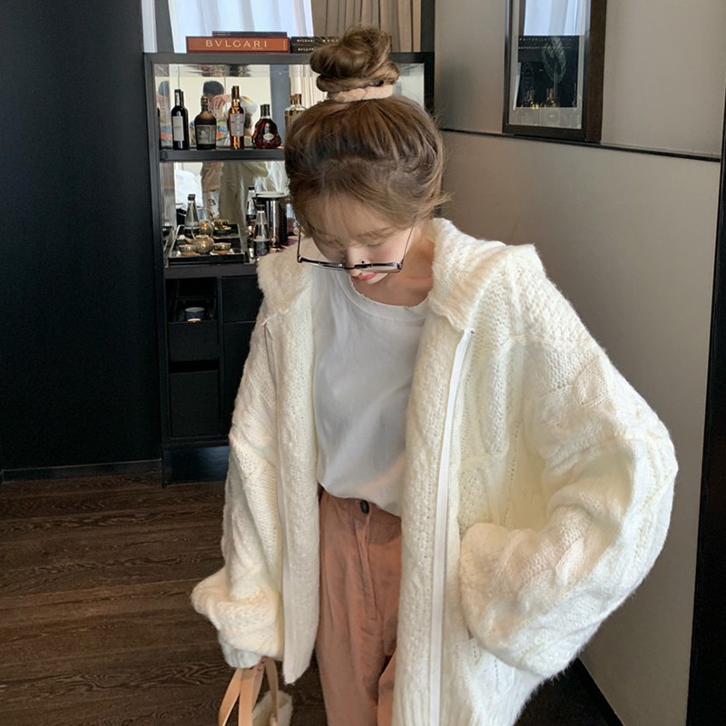 Spot / Autumn Korean version 2020 new Loose lazy style bat sleeve thick ...