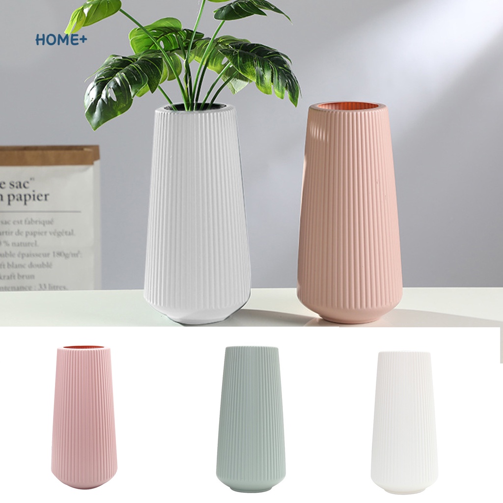 Ts Unbreakable Plastic Vases Simple Flower Arrangement Container Home ...