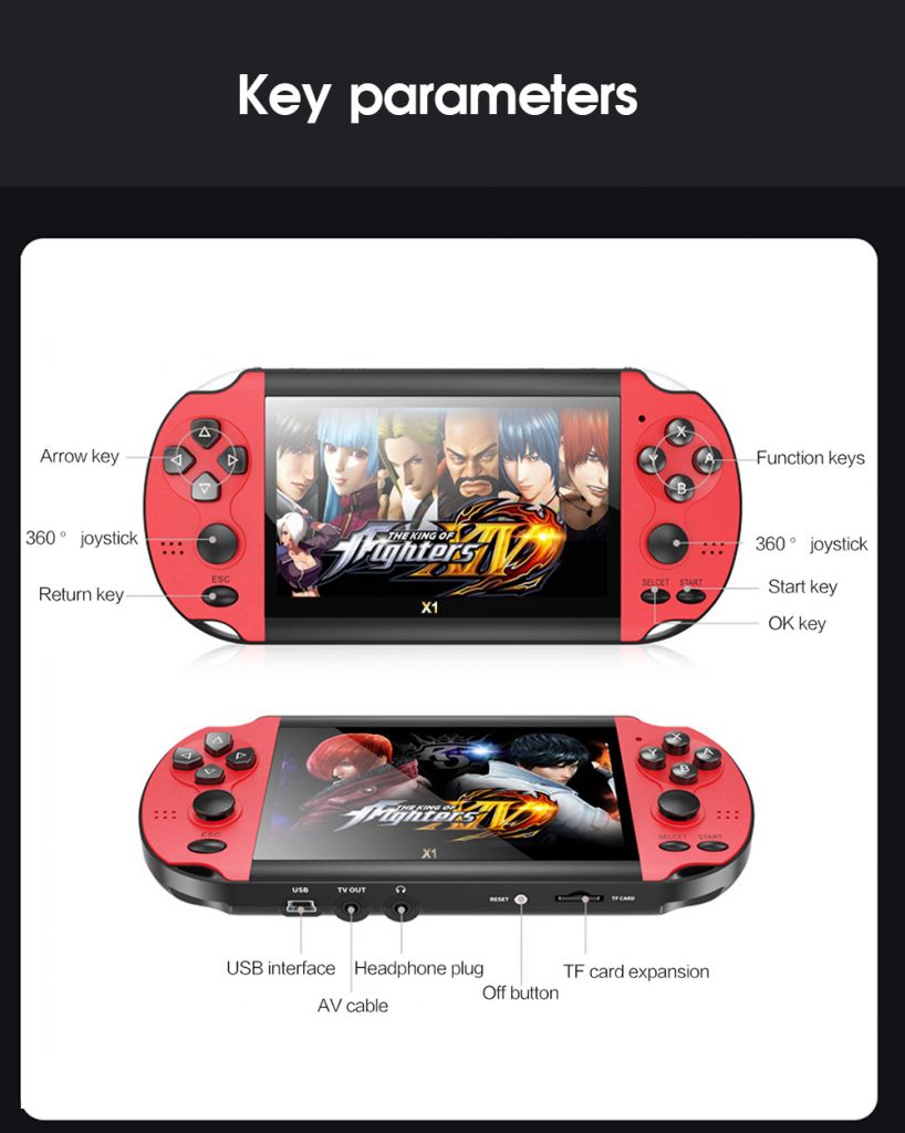 เครื่องเล่นเกม Nintendo：【Ready Stock】 X1 4.3inch Game Console Nostalgic ...