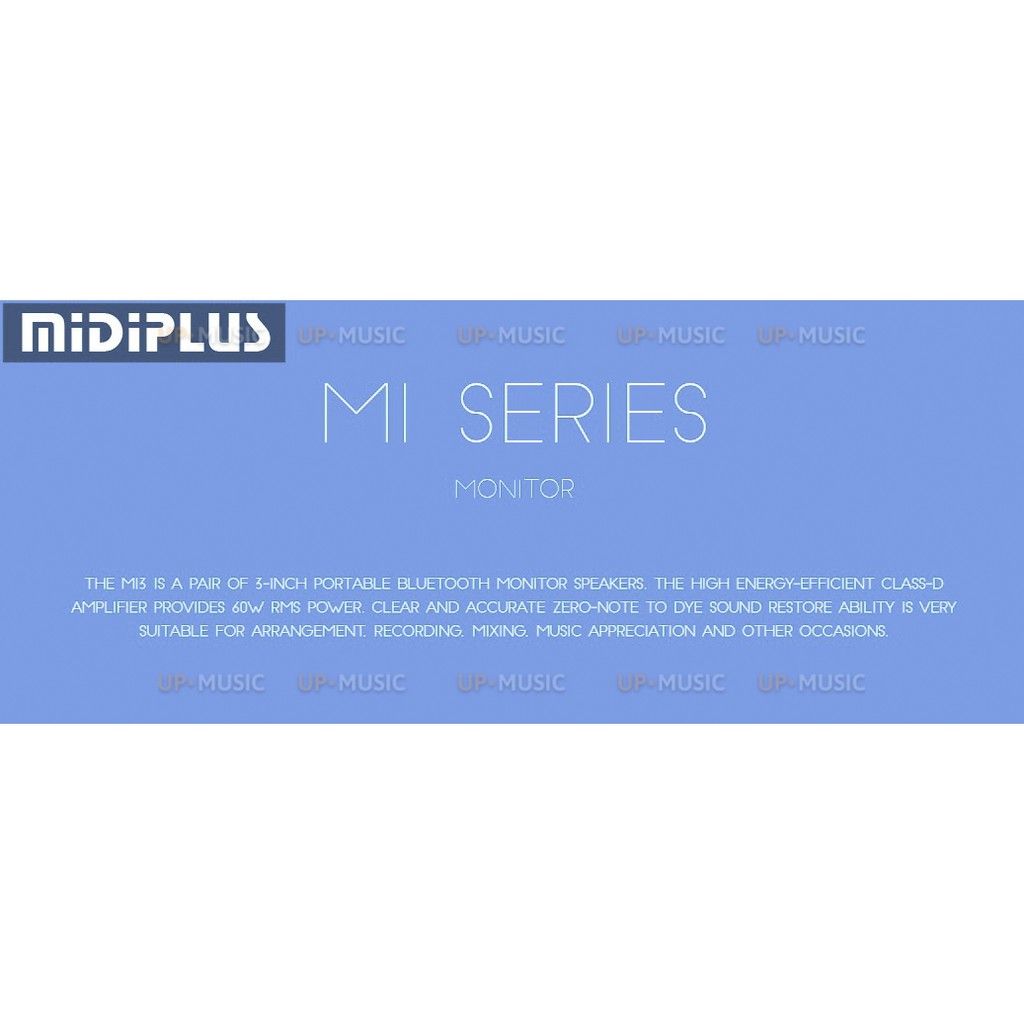 ลำโพงมอนิเตอร์ Midiplus MI3 เชื่อมต่อบลูทูธได้ - upmusicstore - ThaiPick