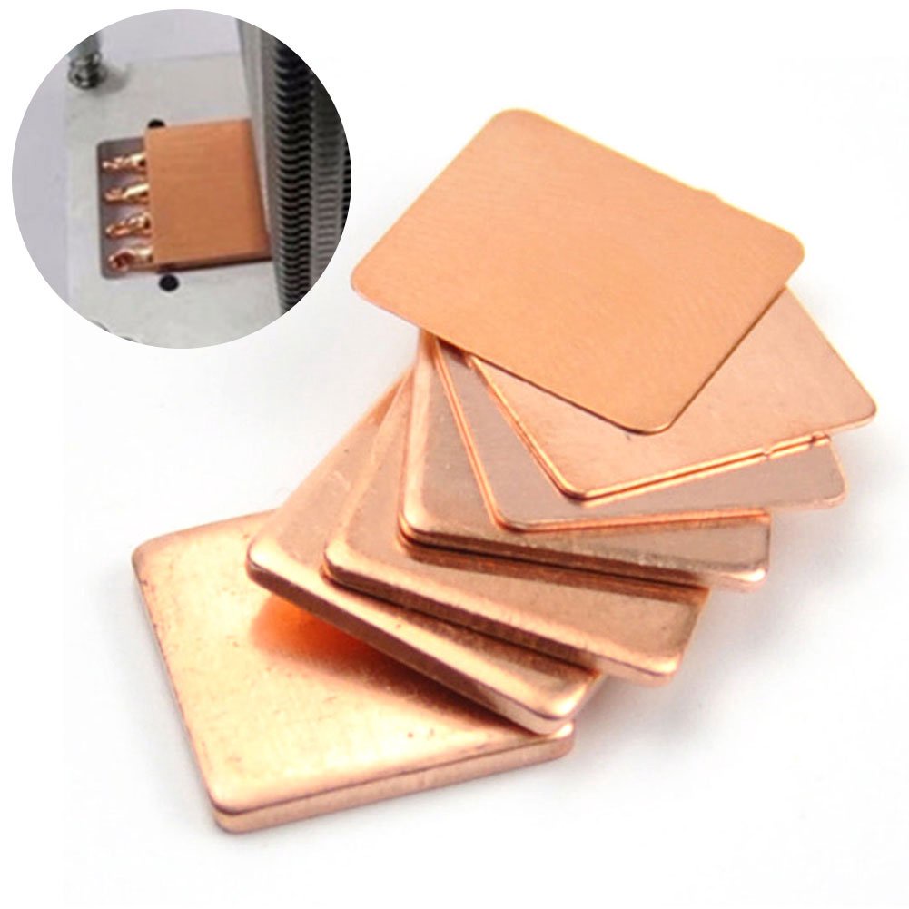 ins10pcs Graphics Card Heat Sink Mini CPU Copper Shim Sheet Cooler ...