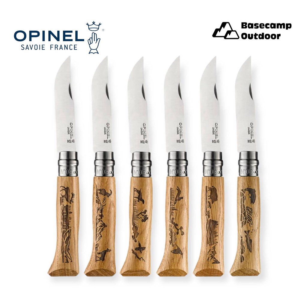 มีด Opinel no 8 mixed animalia knives | Shopee Thailand