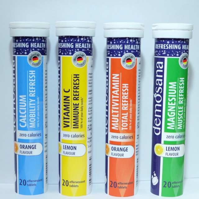 วิตามินเม็ดฟู่ Demosana จากประเทศเยอรมัน ขนาด 20 เม็ด | Shopee Thailand