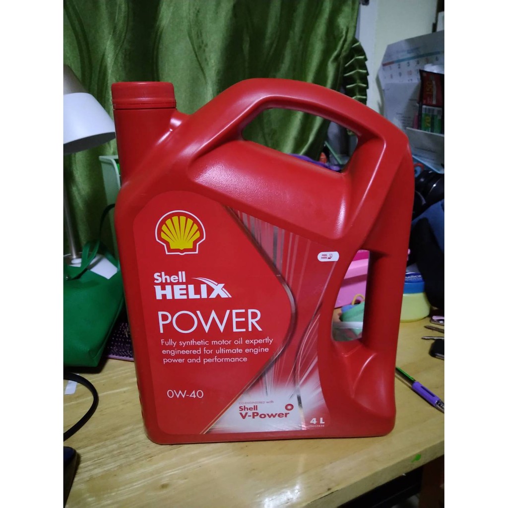 น้ำมันเครื่อง shell helix ultra 0w40 4lสำหรับเครื่องยนต์เบนซิล ...