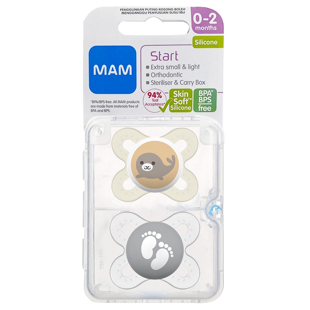 MAM จุกหลอก รุ่น Original Start สำหรับ 0-2 เดือน(บรรจุ 2 ชิ้น ใน 1 แพ็ค)A111 - mambabythailand ...