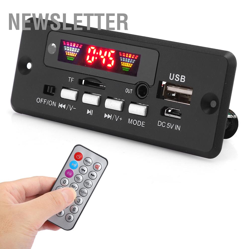 Newsletter Bluetooth 5.0 Audio MP3 Decoder Board Module with Remote ...