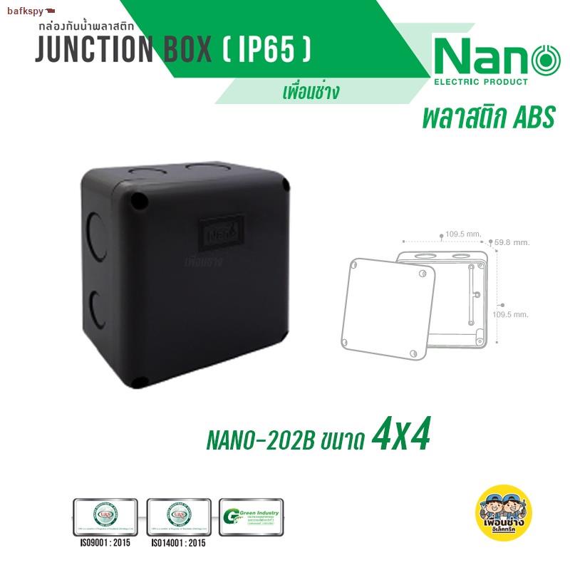 จุดประเทศไทยกล่องกันน้ำพลาสติก Nano 4x4 สีขาว สีดำ บ็อกกันน้ำ บ๊อกกันน้ำ บ็อกพัก บ๊อกพัก กล่อง ...