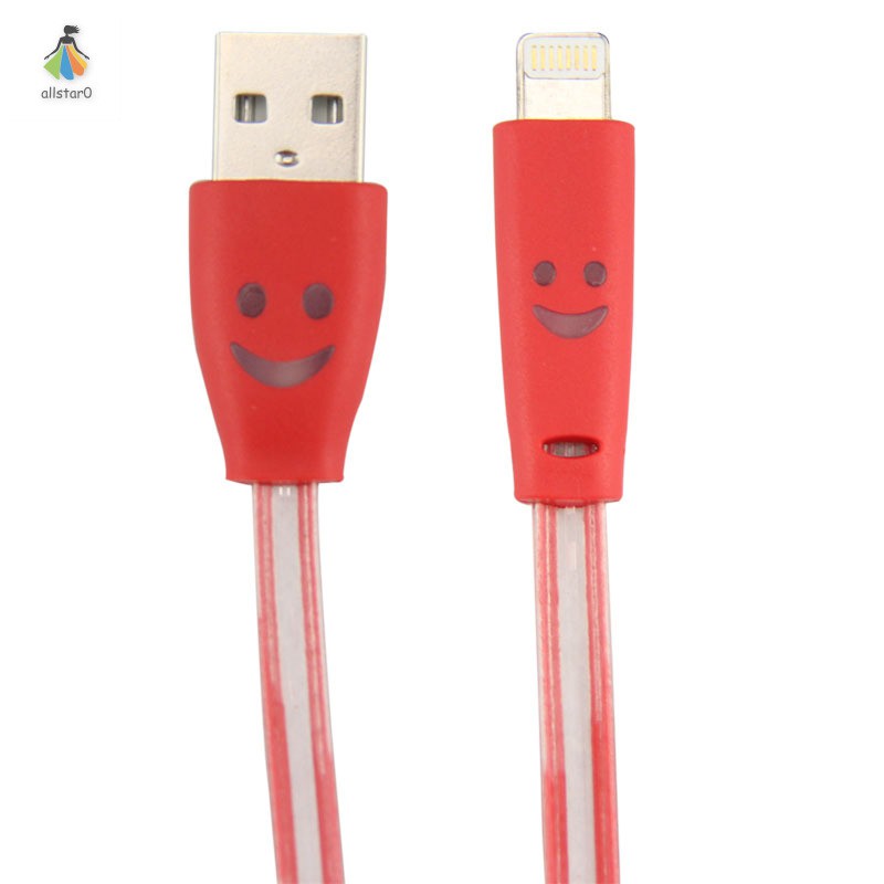 LED Charger Light Up Charging Cable Luminescent Visible Current Flow ...