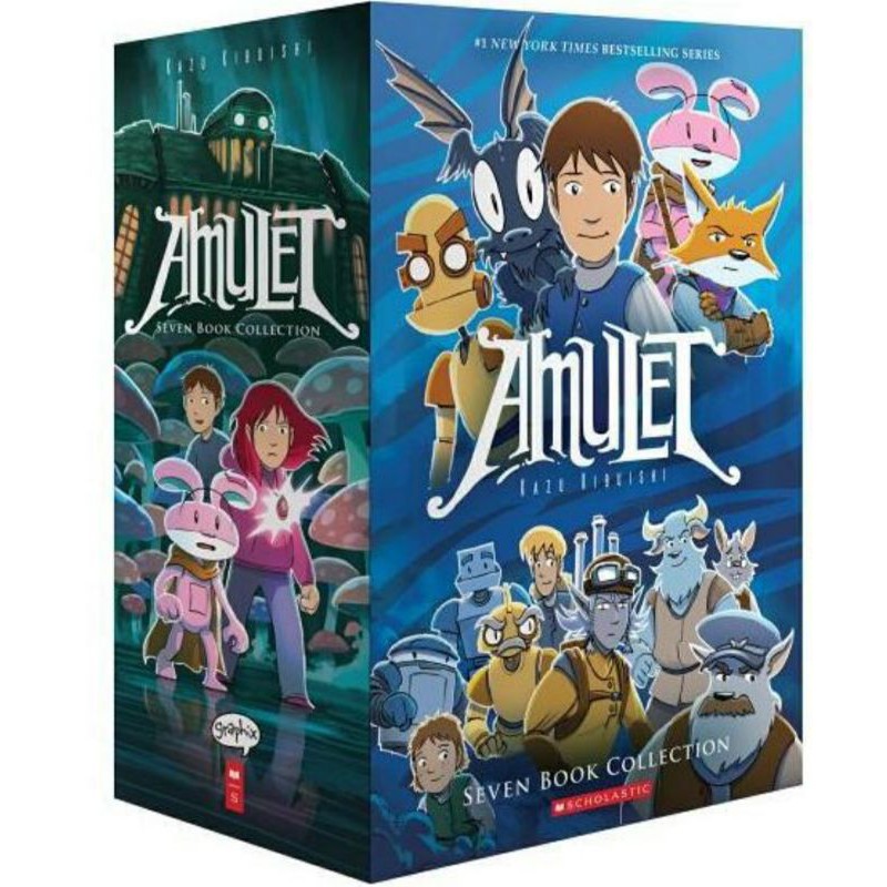 Amulet 7 เล่ม การ์ตูนภาษาอังกฤษสำหรับเด็ก seven books collection ...