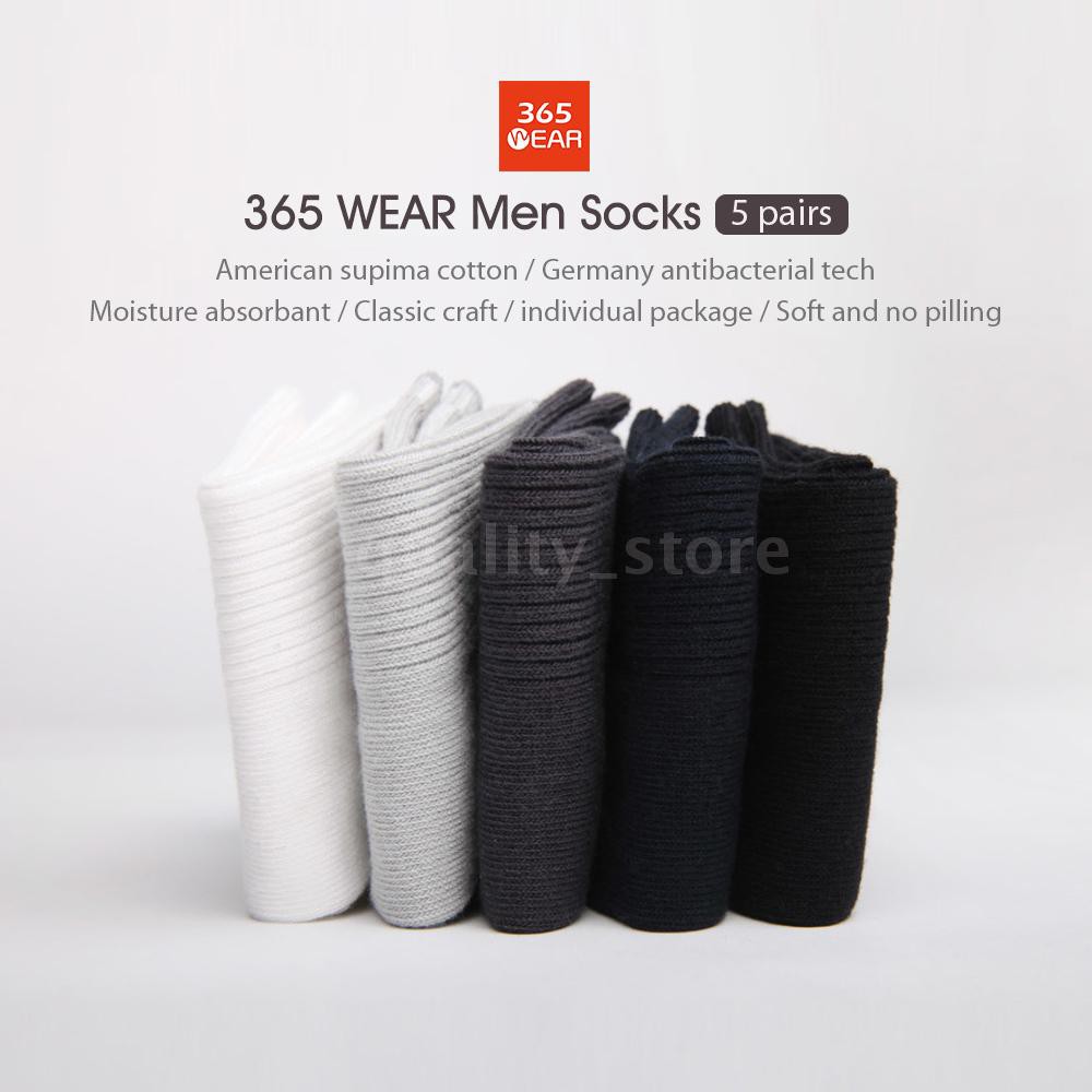 【ส่งฟรี】 365WEAR 5 Pair Men Pima Cotton Sport Ankle Socks Antibacterial Sweat Absorbant Men ...