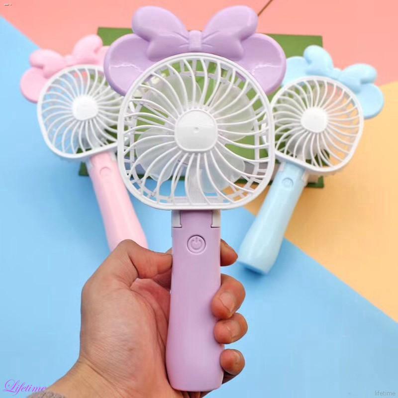 New Cartoon USB Fan Portable Handheld Rechargeable With Built-in ...