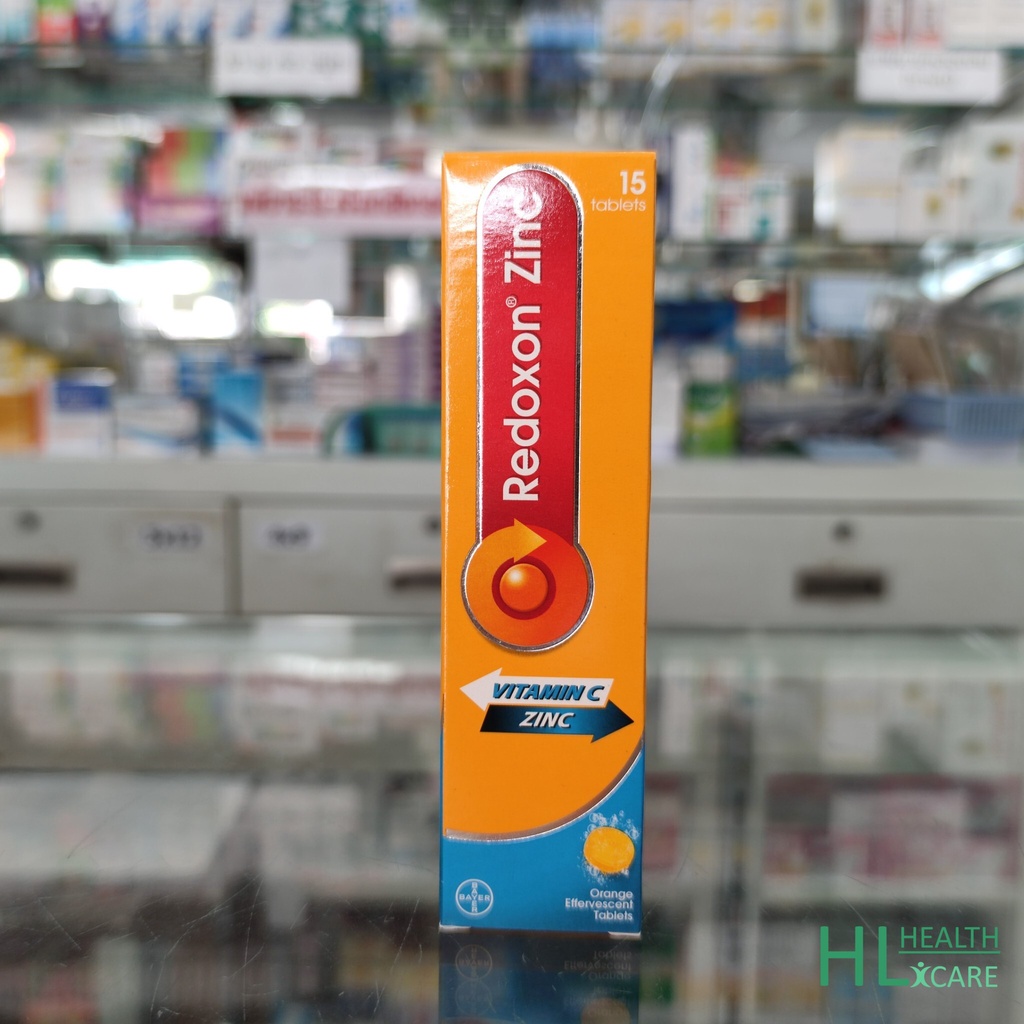 1 ขวด 15 เม็ด วิตามินรวม ชนิดเม็ดฟู่ละลายน้ำ รสส้ม CDR REDOXON ZINC และ ...