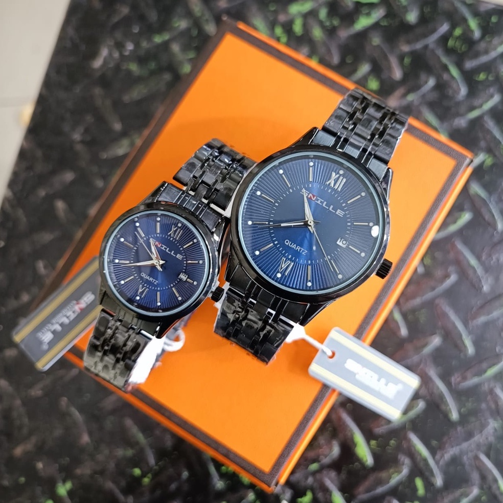 Snille N1112 นาฬิกาข้อมือคู่รัก สายสแตนเลส กันน้ํา ดีไซน์หรูหรา ...