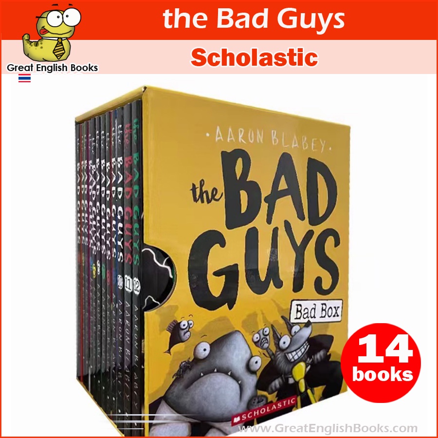 พร้อมส่ง ชุดหนังสือการ์ตูนภาษาอังกฤษ The Bad Guys Episodes 1 14 (14 ...
