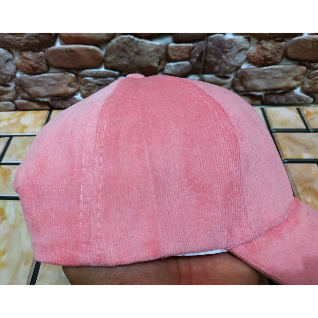 หมวกกํามะหยี่สีชมพูนําเข้าพรีเมี่ยมสําหรับเด็กผู้หญิง - be_hat.th - ThaiPick