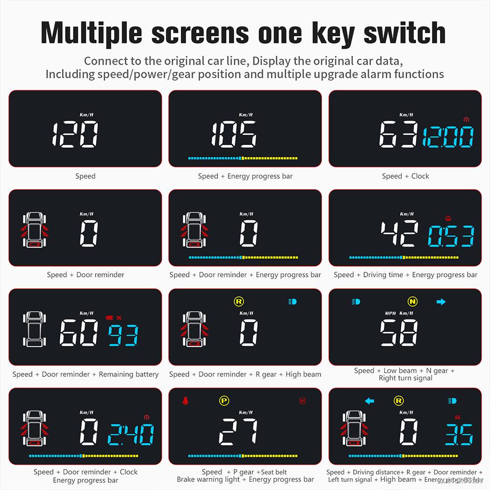 T4 Hud Head Up Display For Tesla Model 3 Model Y Head Up Display ...