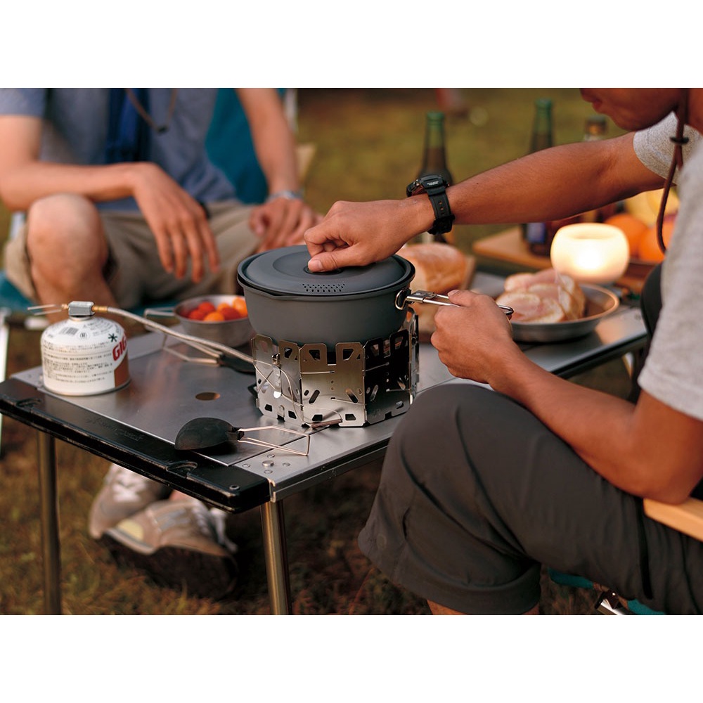 ชุดหม้อสนาม Snow Peak Yaen Cooker 1000 (SCS-200) น้ำหนักเบา เพียง 390g ...