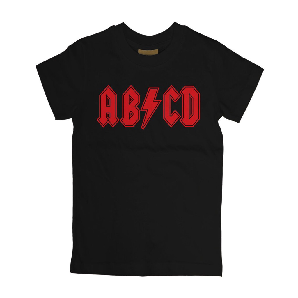 เสื้อยืดแขนสั้น Abcd Ac Dc Inspired Rock Music โลหะสําหรับผู้ชาย ...