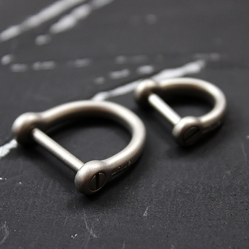 CNEDC Titanium Alloy D-shaped Buckle Key Chain Key Ring Car Pendant Key ...