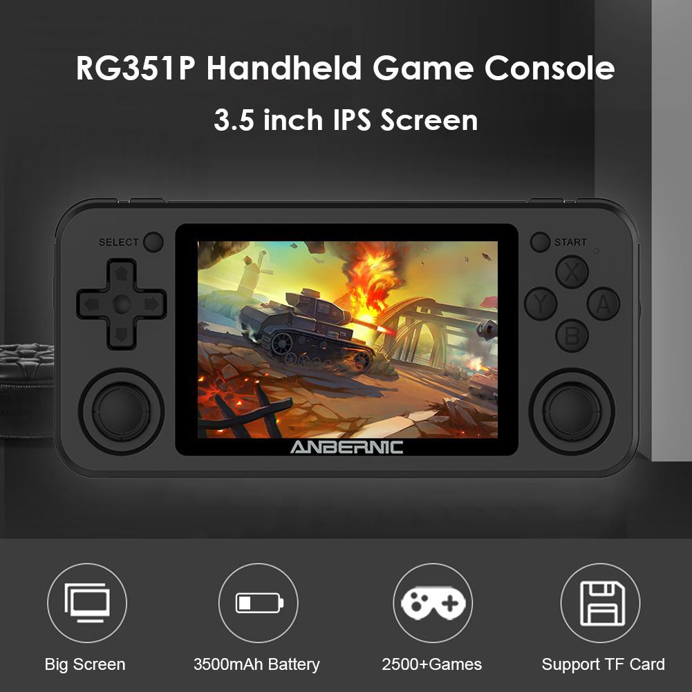 เกมคอนโซล：owkiddy RG351 Handheld Game Console 3.5inch IS Screen Dual ...