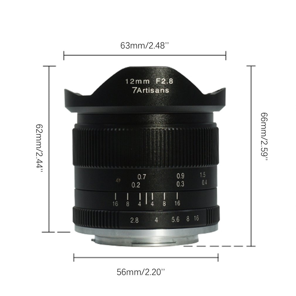 7 artisans 12mm F2.8 Prime Lens to All Single Series for SONY for Fuji ...