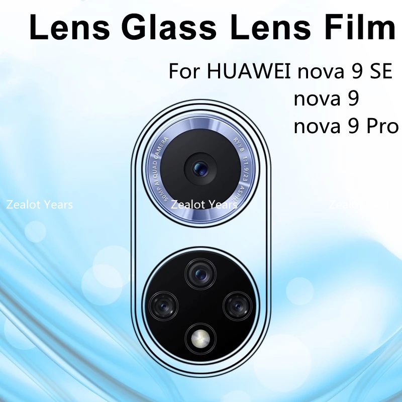 ฟิล์มกระจกนิรภัยกันรอยเลนส์กล้อง 3D สําหรับ HUAWEI Nova 9 SE Pro HUAWEI Nova9SE Nova9Pro ...