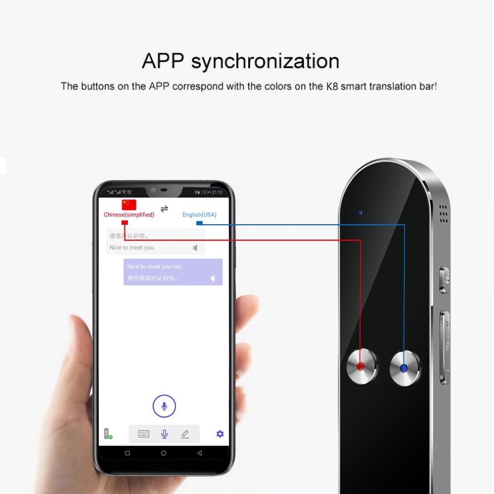 Portable 68 Language Voice Translation Realtime Machine K8 Voice ...