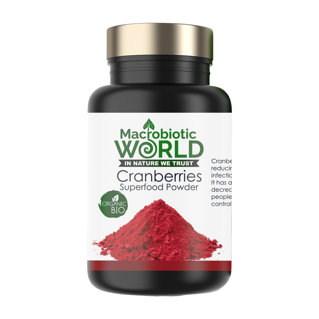 Organic/Bio Cranberries Powder | ผงแครนเบอร์รี่ 100g | Shopee Thailand