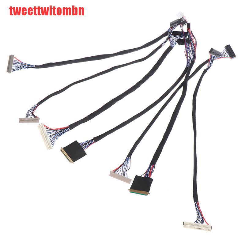 [tweettwitombn]15pcs LVDS cable kit 10-65inch 20-50pin 6bit 8bit ...