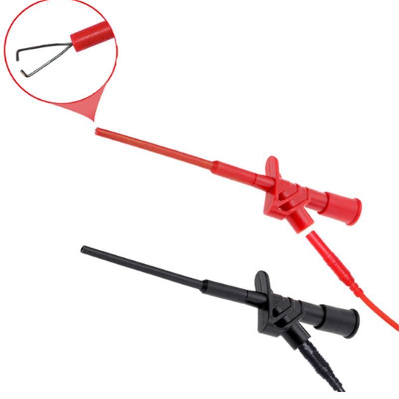 Multimeter Test Hook หัววัดมิเตอร์ หัววัดมัลติมิเตอร์ ปากตะขอ 1 คู่ แดง ...