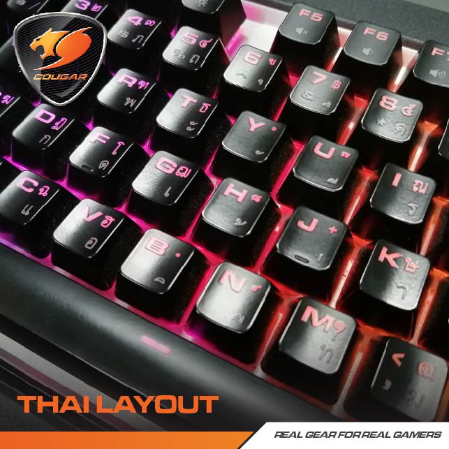 COUGAR - THAI MECHANICAL KEYCAPS FOR PURI คีย์ภาษาไทย - cougar_thailand ...