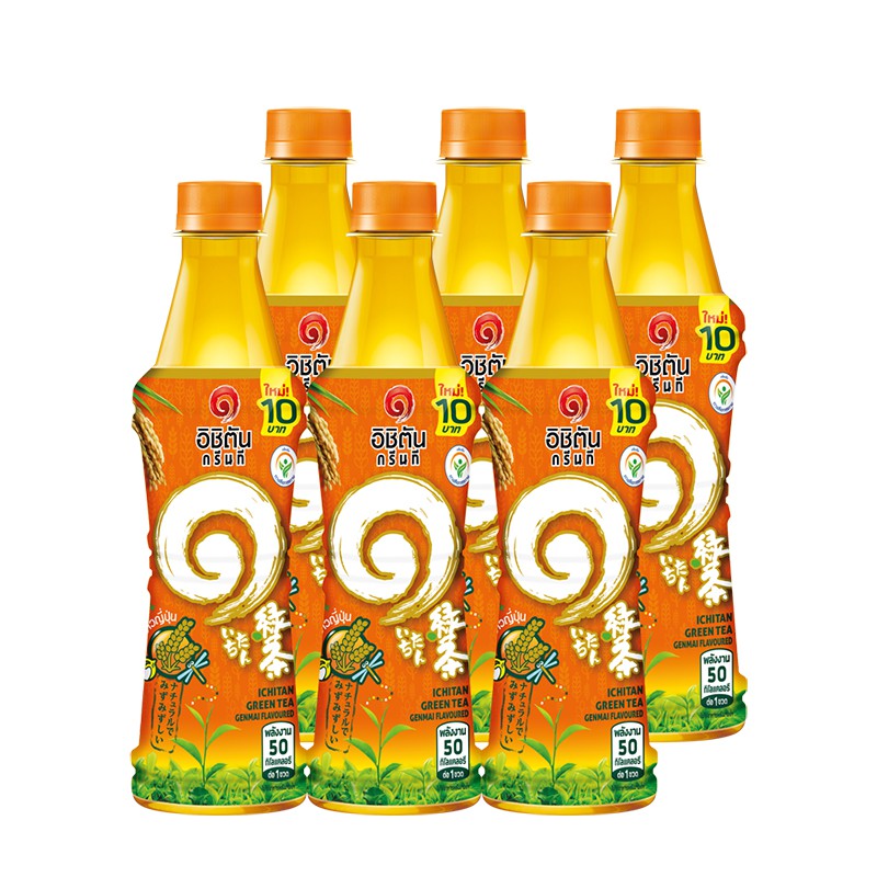 อิชิตัน 10 บาท ชาเขียว รสข้าวญี่ปุ่น ขนาด 280 mlขวด Ichitan Japanese Green Tea - mur4ma - ThaiPick