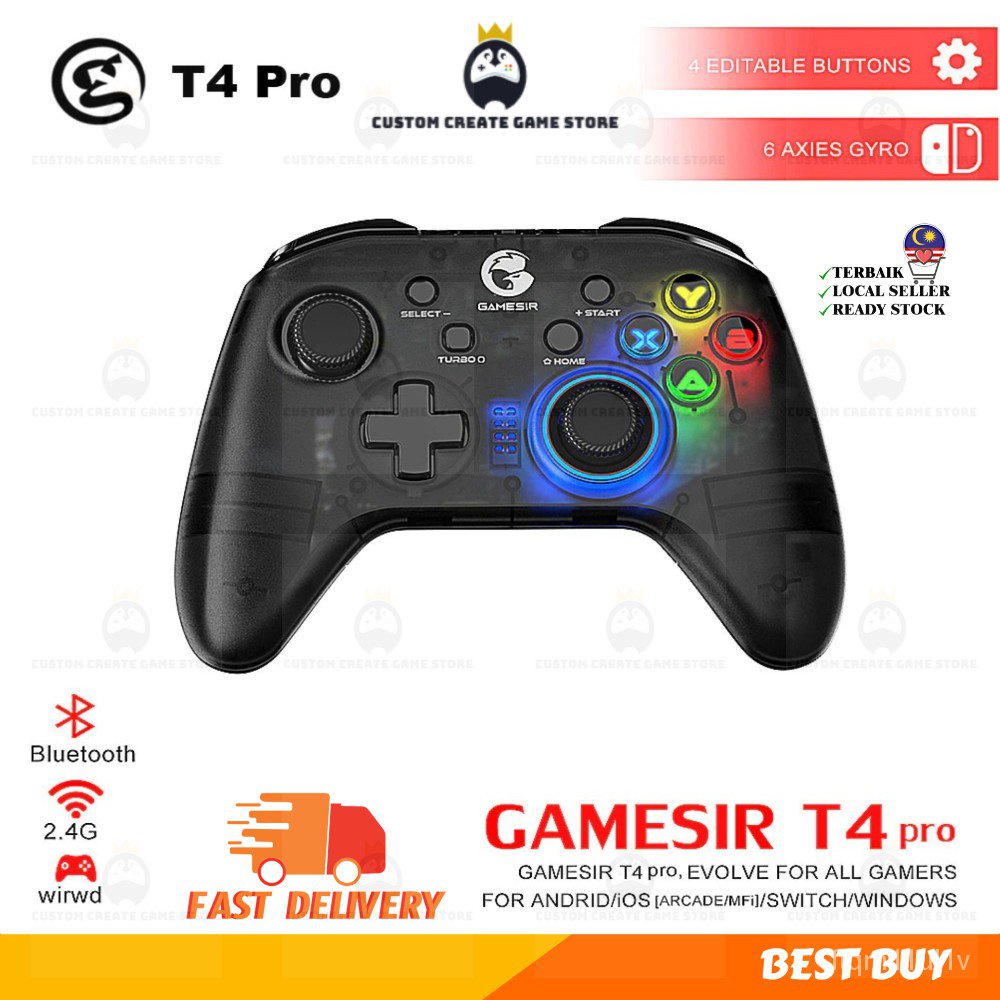 GameSir T4 Pro Multi-platform Game Controller for PC Laptop Android IOS 13 Nintendo ...