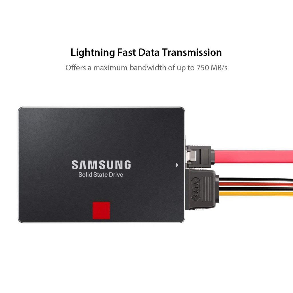 SATA III Hard Drive Connection Cable ( 1 x 4 Pin to Dual 15 Pin SATA ...