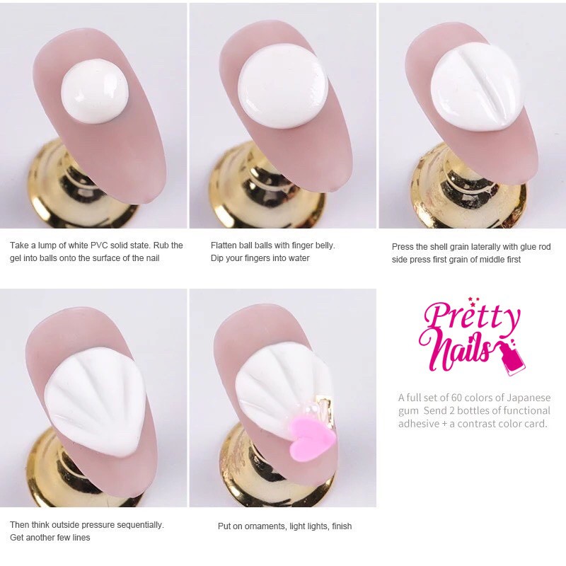 เจลปั้นนูน ต้องอบ ปั้นเป็นรูปต่างๆ PVC soil gel 8 ml. - prettynailss ...