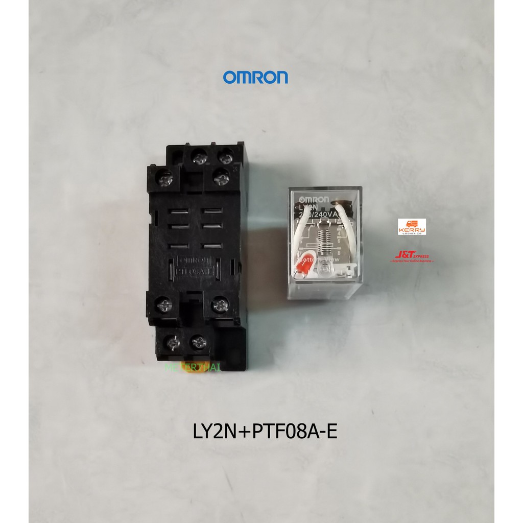 OMRON Relay LY2N 220V พร้อม socket ขาเสียบ PTF08A-E - meterthai - ThaiPick