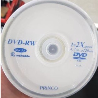 PRINCO แผ่น DVD-RW General Ver 1.1 120 นาที 4.7 GB (บรรจุ 50 แผ่น) 4 ...