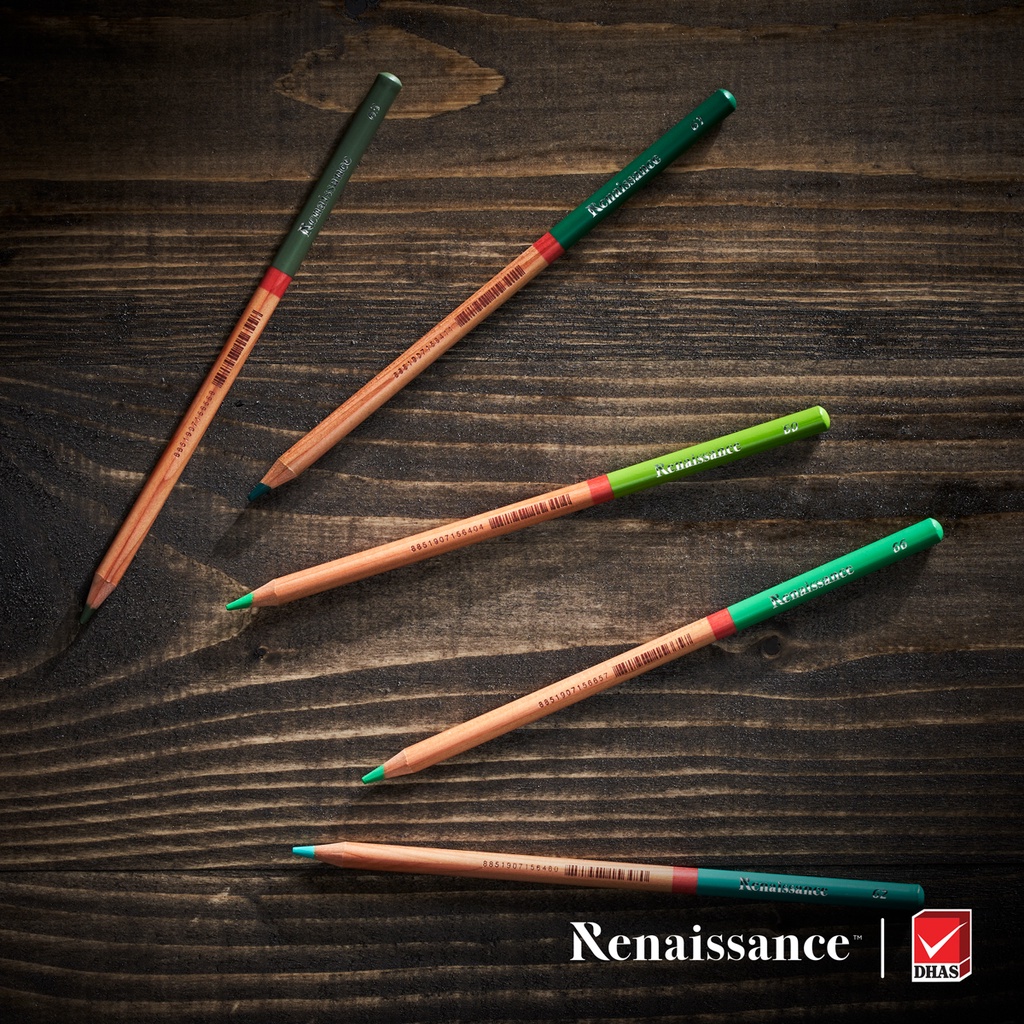 Renaissance สีไม้ ดินสอสีไม้ เกรดอาร์ตติส รุ่น 24 สี กล่องเหล็ก จำนวน 1 ...