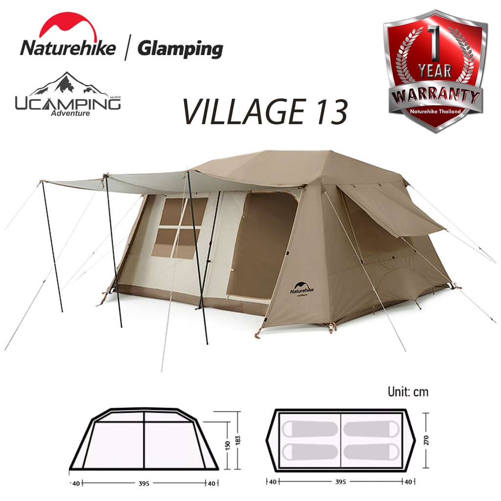 เต๊นท์ NatureHike tent รุ่น Village 5.0 ขนาด 4P 1-6 - derlex - ThaiPick