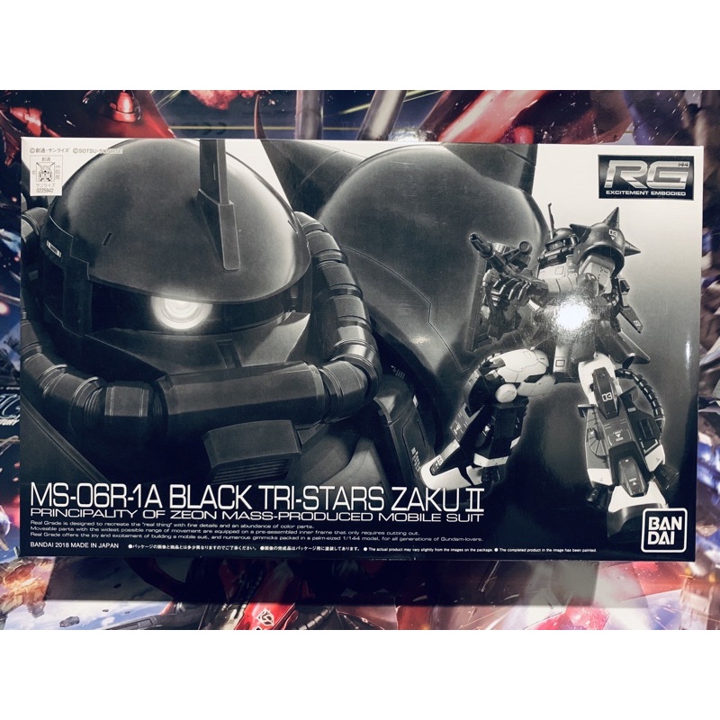 P-Bandai RG 1144 MS-06R-1A Black Tri-Stars Zaku II - ayano_k - ThaiPick