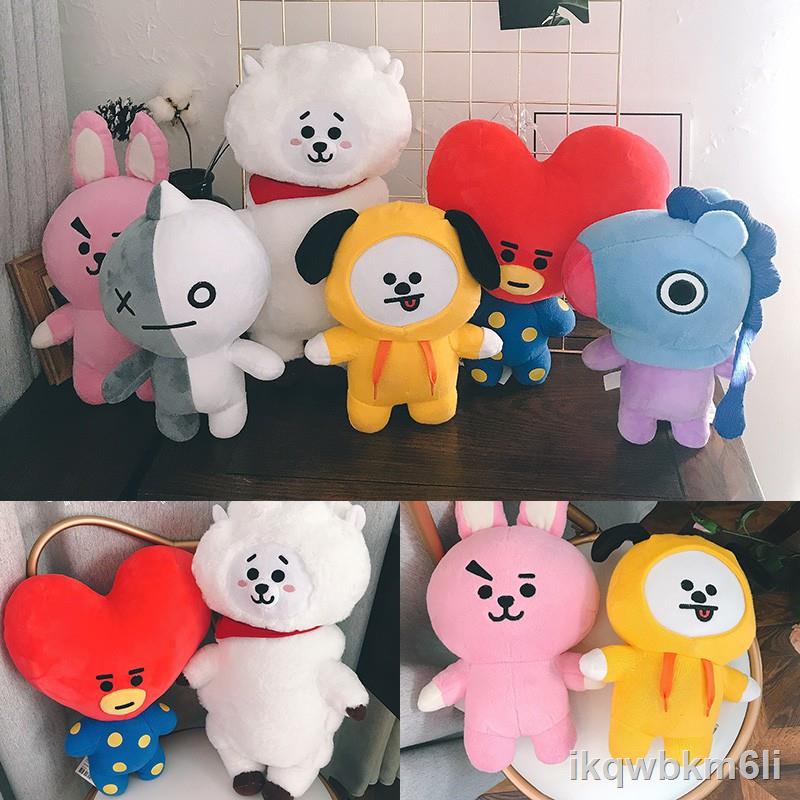 25/35/45cm Soft Toys KPOP BTS BT21 TATA SHOOKY RJ Plush Toy COOKY Standing Bangtan Stuffed Doll ...