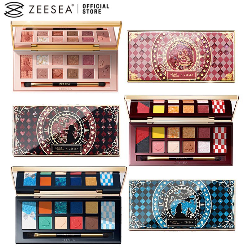 ZEESEA British Museum Alice in Wonderland Dream Quicksand 12 Color Eyeshadow Palette Matte Pearl ...
