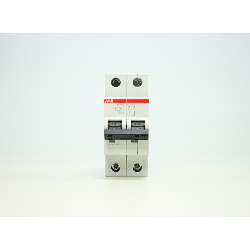 MCB ABB รุ่น S202M-C50 2P 50A 10kA 2CDS272001R0504 เซอร์กิตเบรกเกอร์ เอบีบี เซอร์กิตเบรกเกอร์ ...