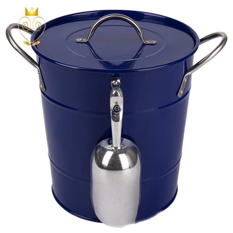 1PC with Ice Shovel Galvanized Plate Beer Bucket - zuoqiuz11.th - ThaiPick