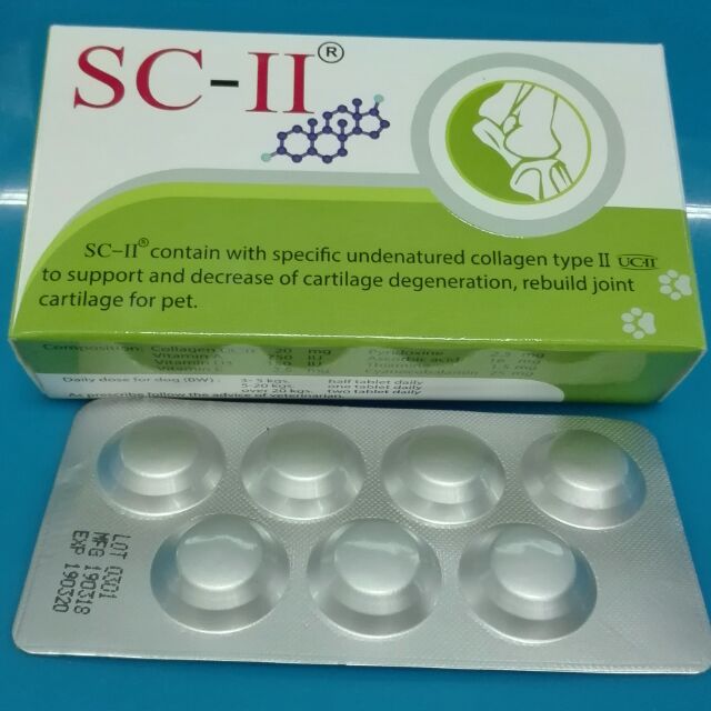 SC-II sc2 scII บำรุงข้อ อาหารเสริมคอลลาเจนสุนัข แมว บำรุงข้อสุนัขและแมว ...